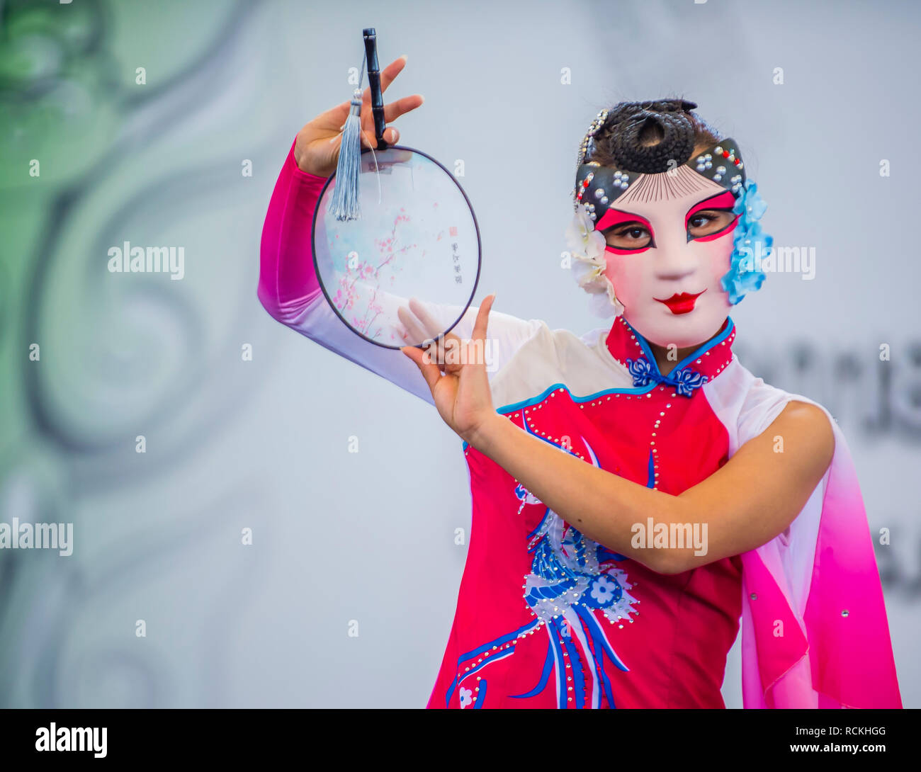 Dancer from Ningbo City’s Yinzhou Yueju Performance Group perform at ...