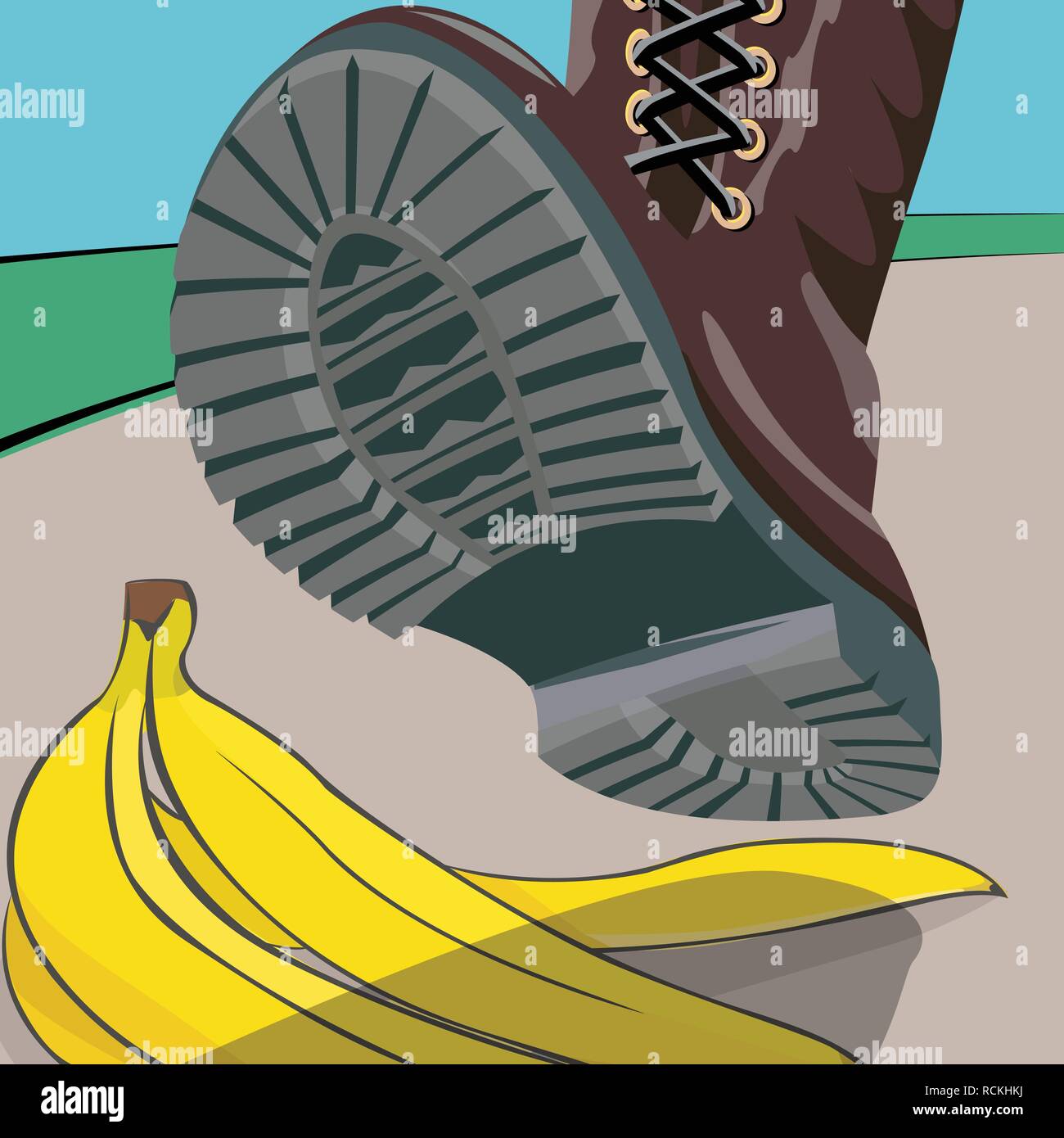 Slipping Stock Vector Images - Alamy