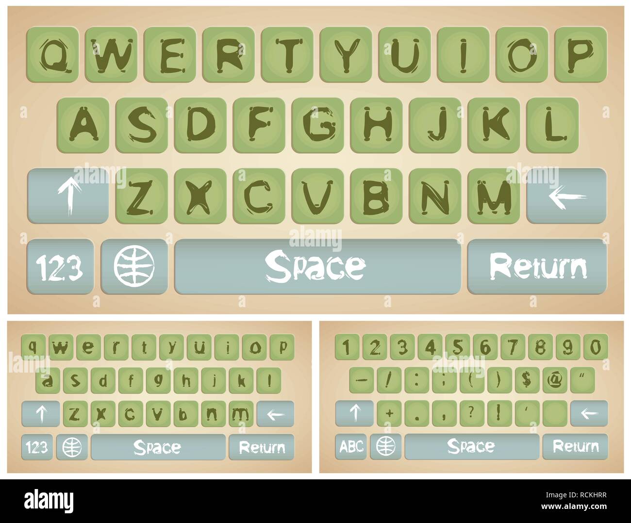 Vintage qwerty Stock Vector Images - Alamy