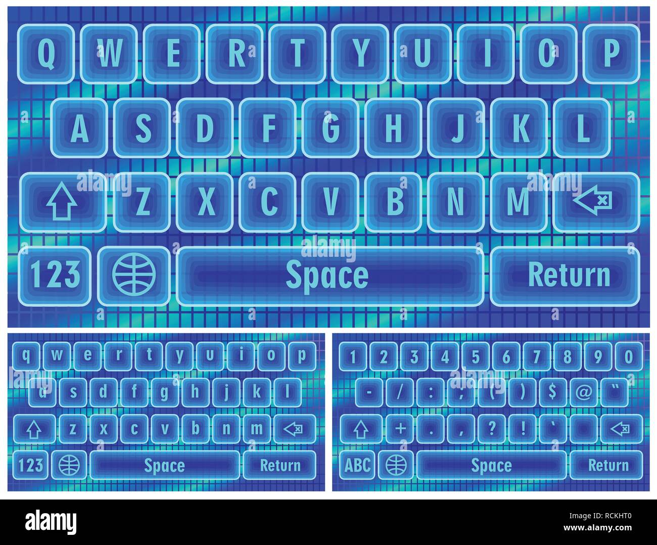 Qwerty keyboard Stock Vector Images - Alamy