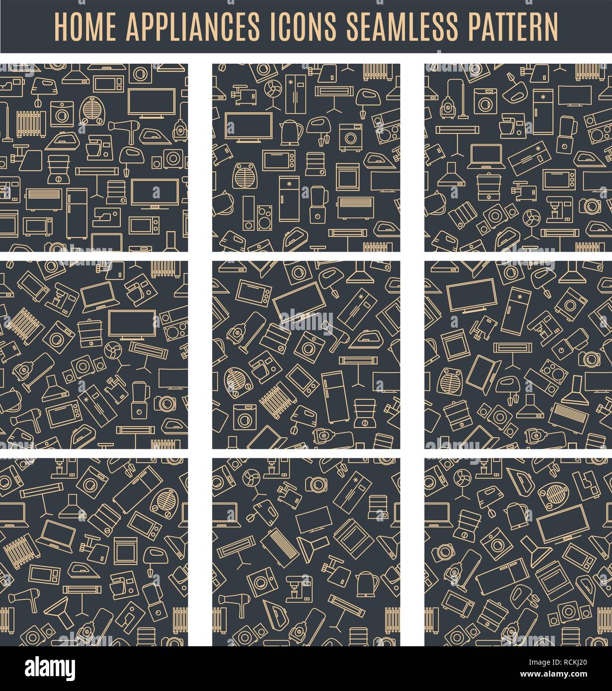 Seamless washing machine pattern hi-res stock photography and images ...