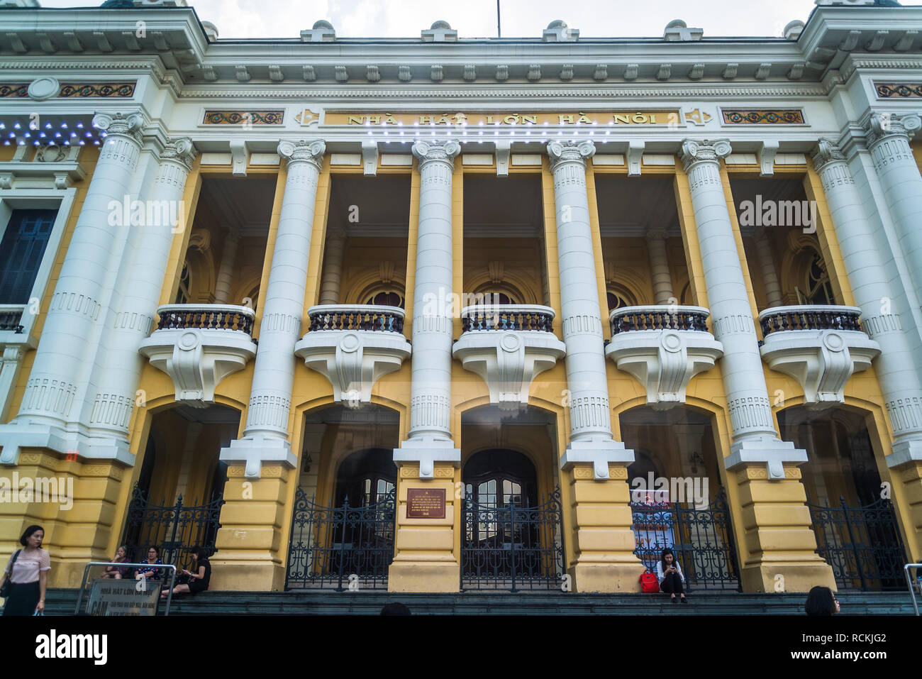 Grand Opera House, French colonial building, Hanoi, Vietnam Stock Photo ...