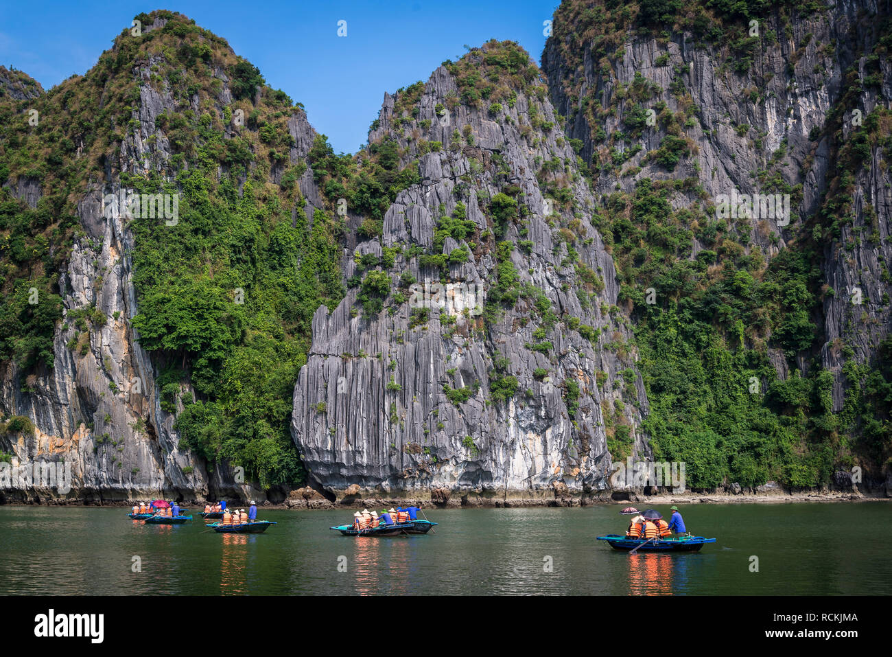 Ha Long Bay, a UNESCO World Heritage Site in Quang Ninh Province ...