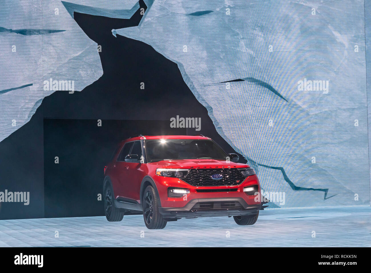 Detroit, Michigan - The 2020 Ford Explorer ST is introduced at the ...