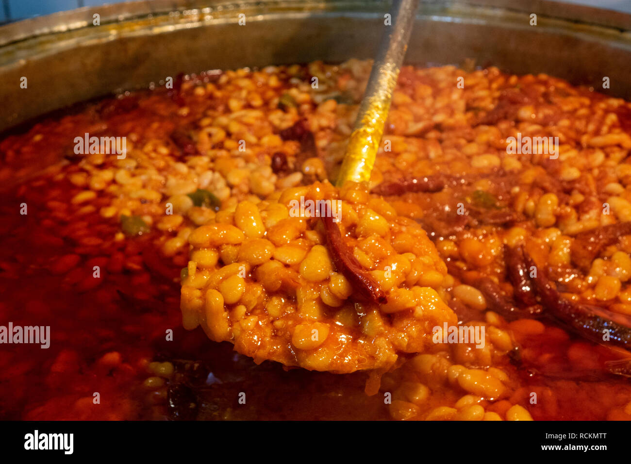 Traditional Turkish food, haricot beans in istanbul travel restaurant ...