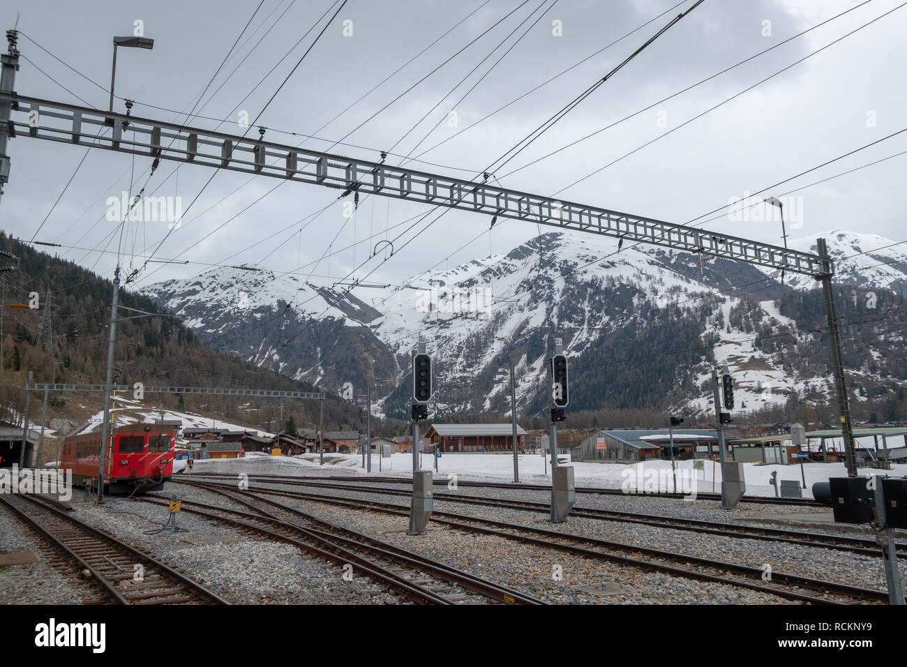 Swiss electric locomotive hi-res stock photography and images - Alamy
