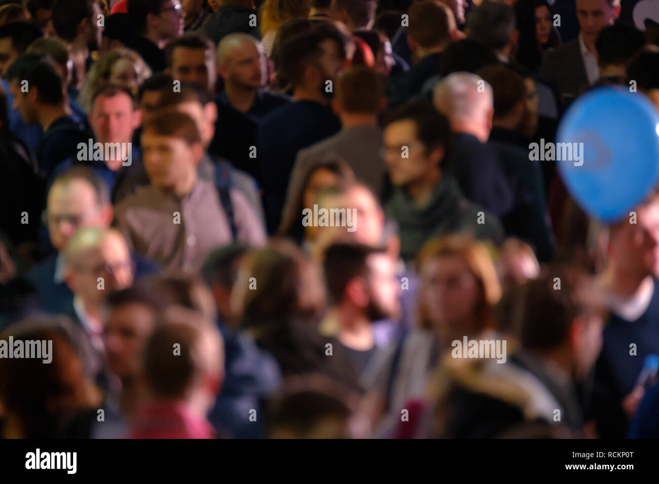 Crowd of people visit business event Stock Photo - Alamy