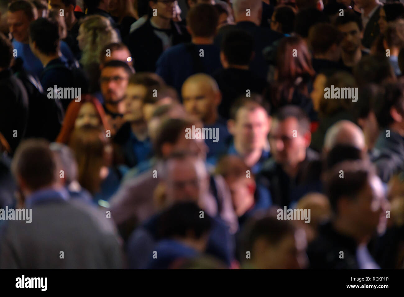 Crowd of people visit business event Stock Photo - Alamy