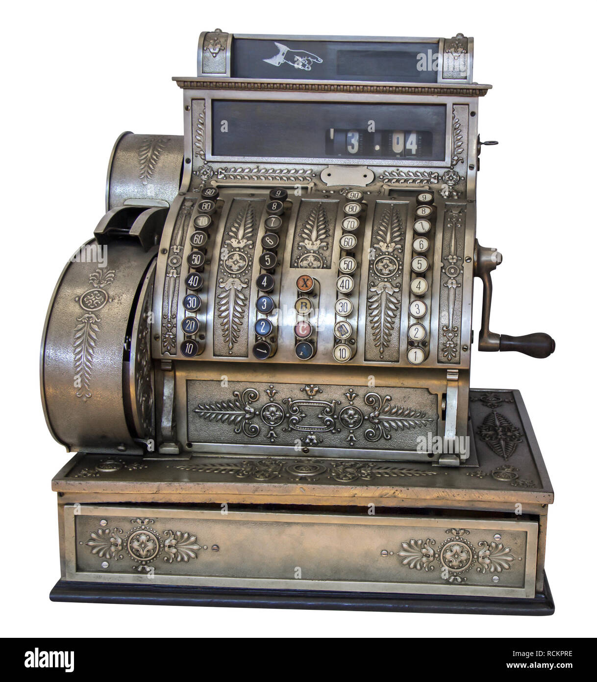 Old fashioned cash machine hi-res stock photography and images - Alamy