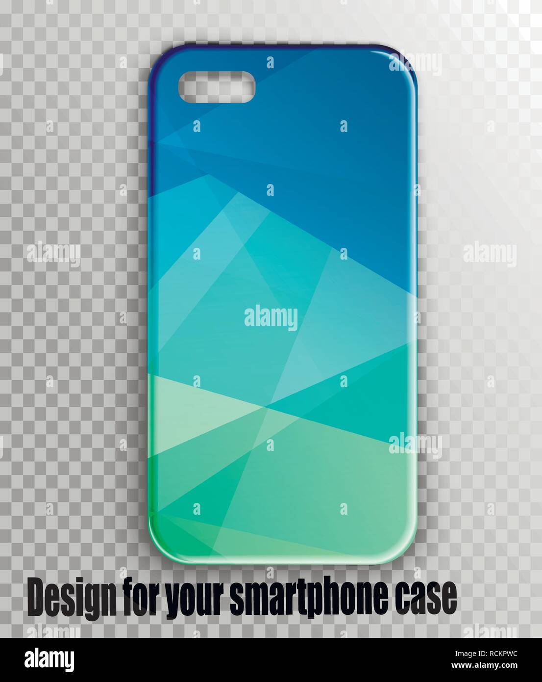 Vector illustration for phone case. Polygon style - fashionable ...