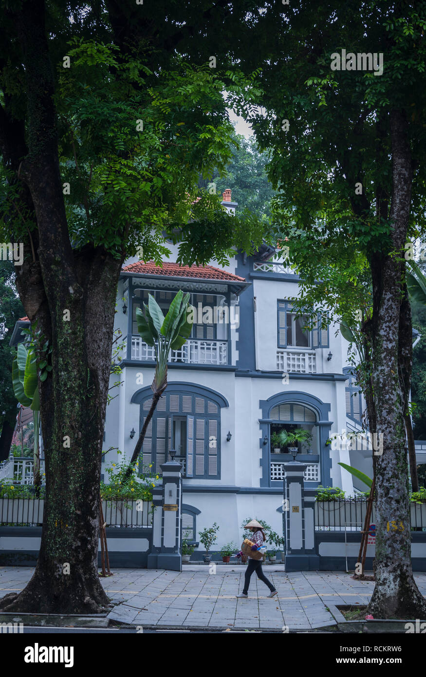 Old french colonial architecture hanoi hi-res stock photography and ...