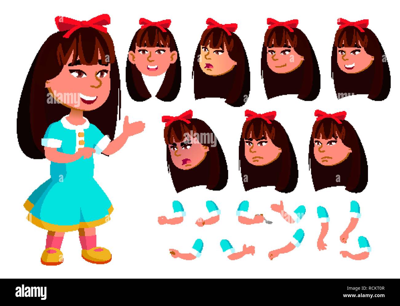 Asiatic schoolgirl Stock Vector Images - Alamy