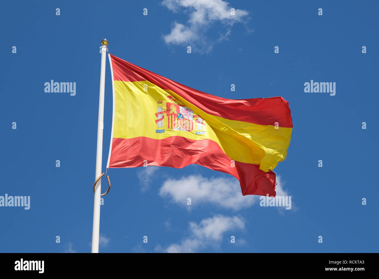 Flag of spain worn hi-res stock photography and images - Alamy