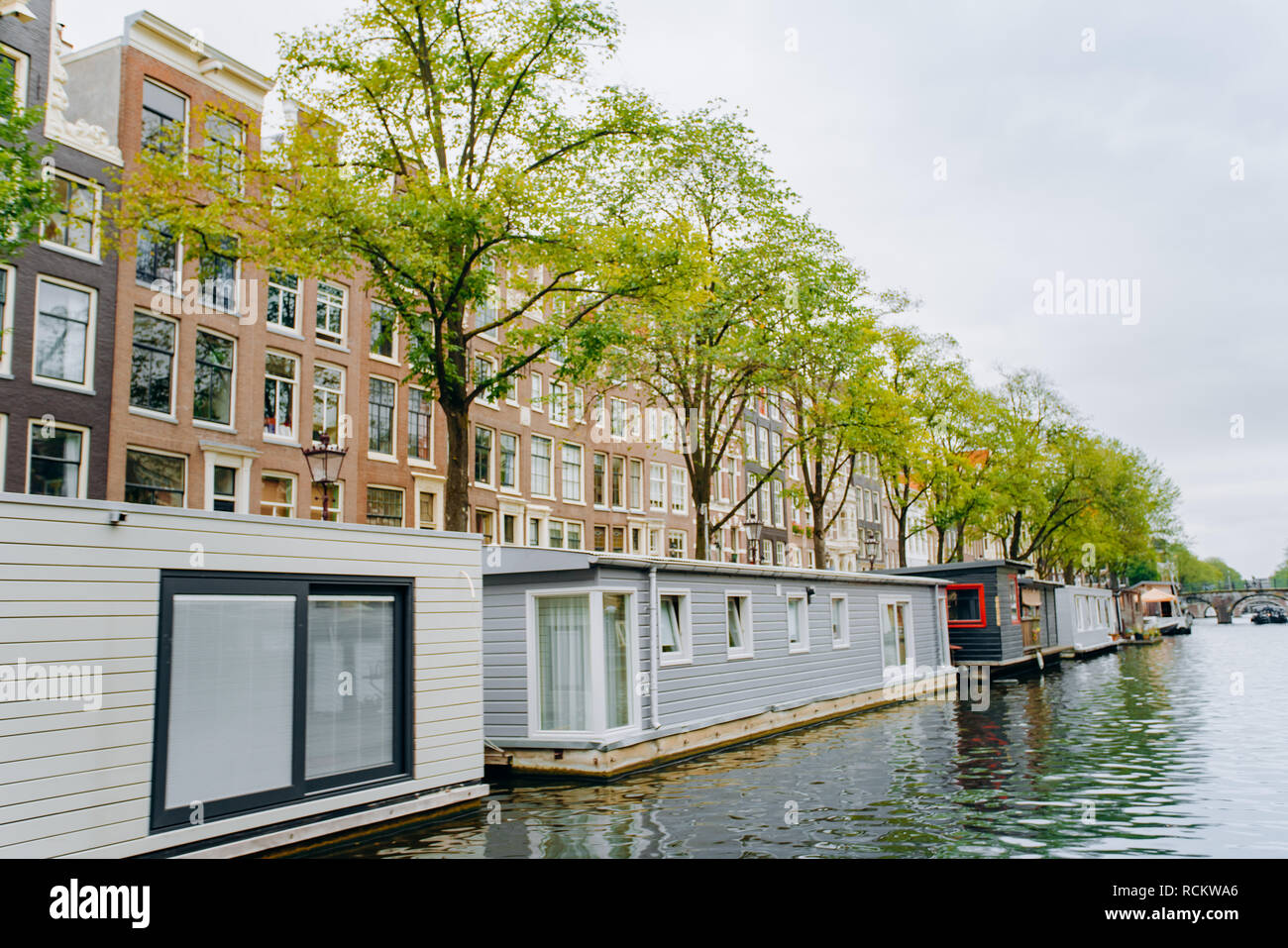 Floating house at Amsterdam Stock Photo - Alamy