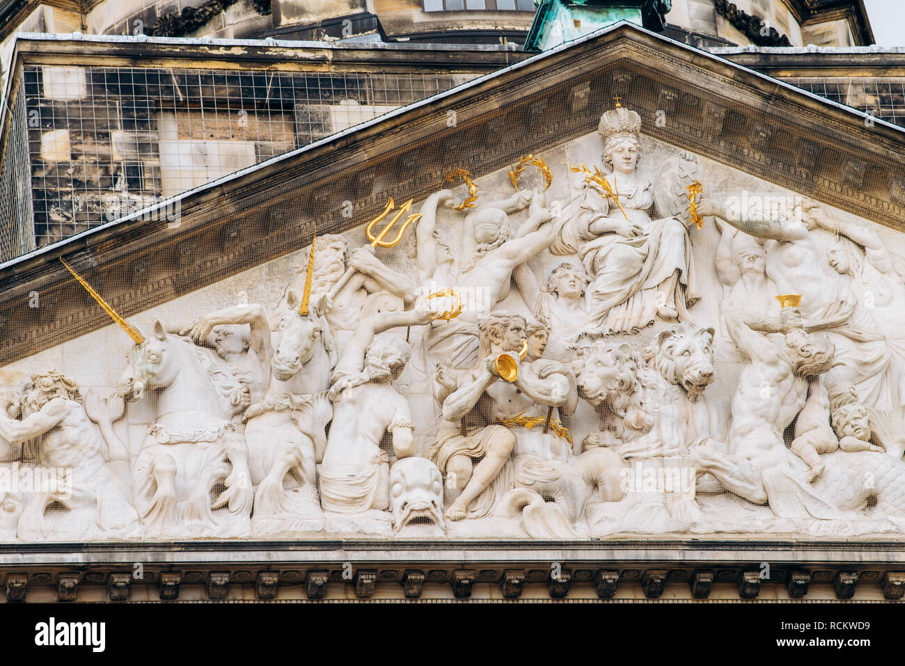 Amsterdam royal palace sculptures hi-res stock photography and images ...