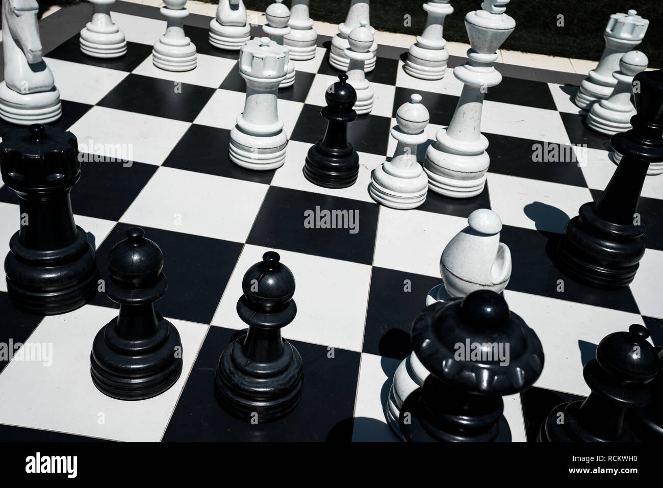chess board game competition Stock Photo - Alamy