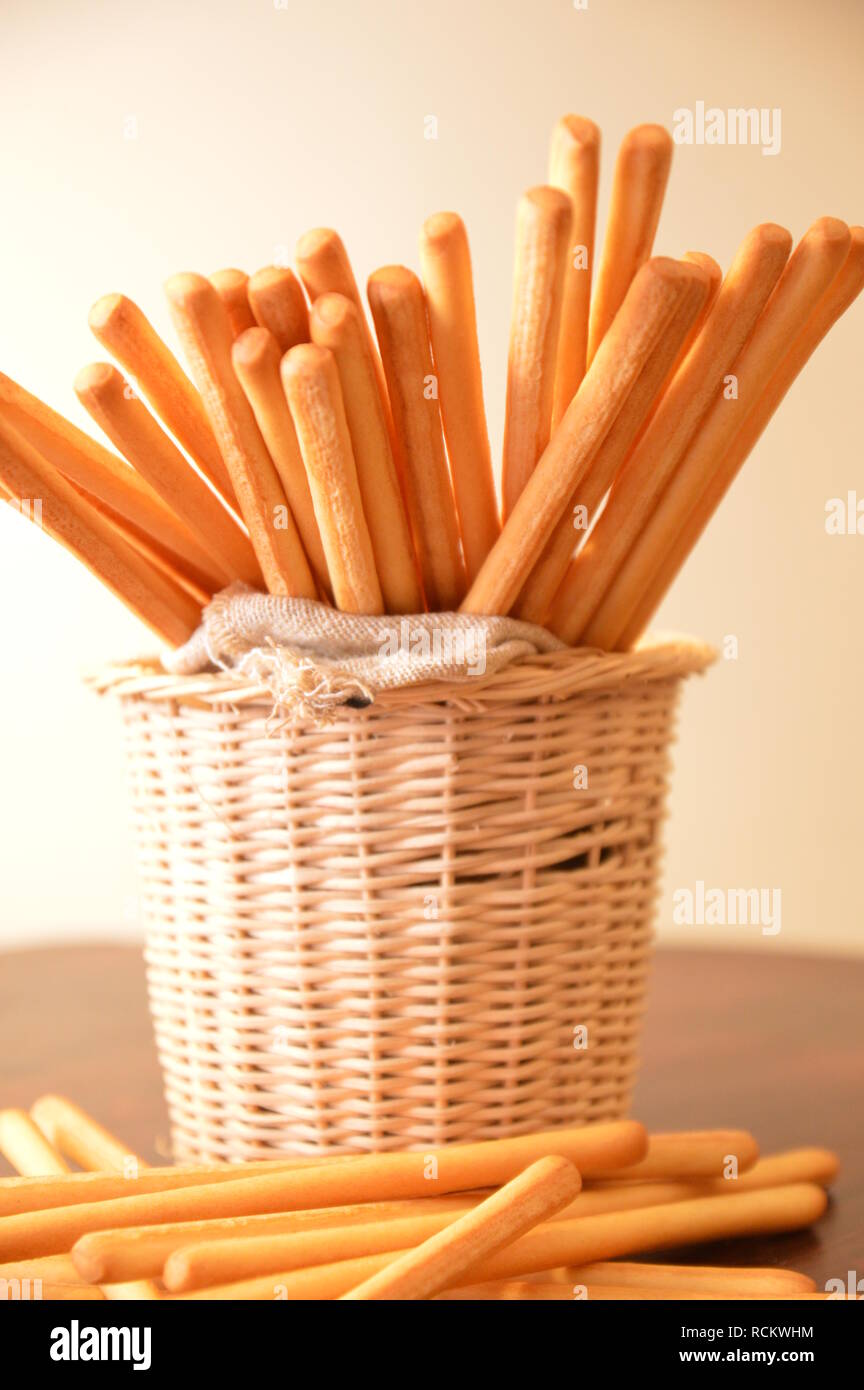italian grissini snack food Stock Photo - Alamy