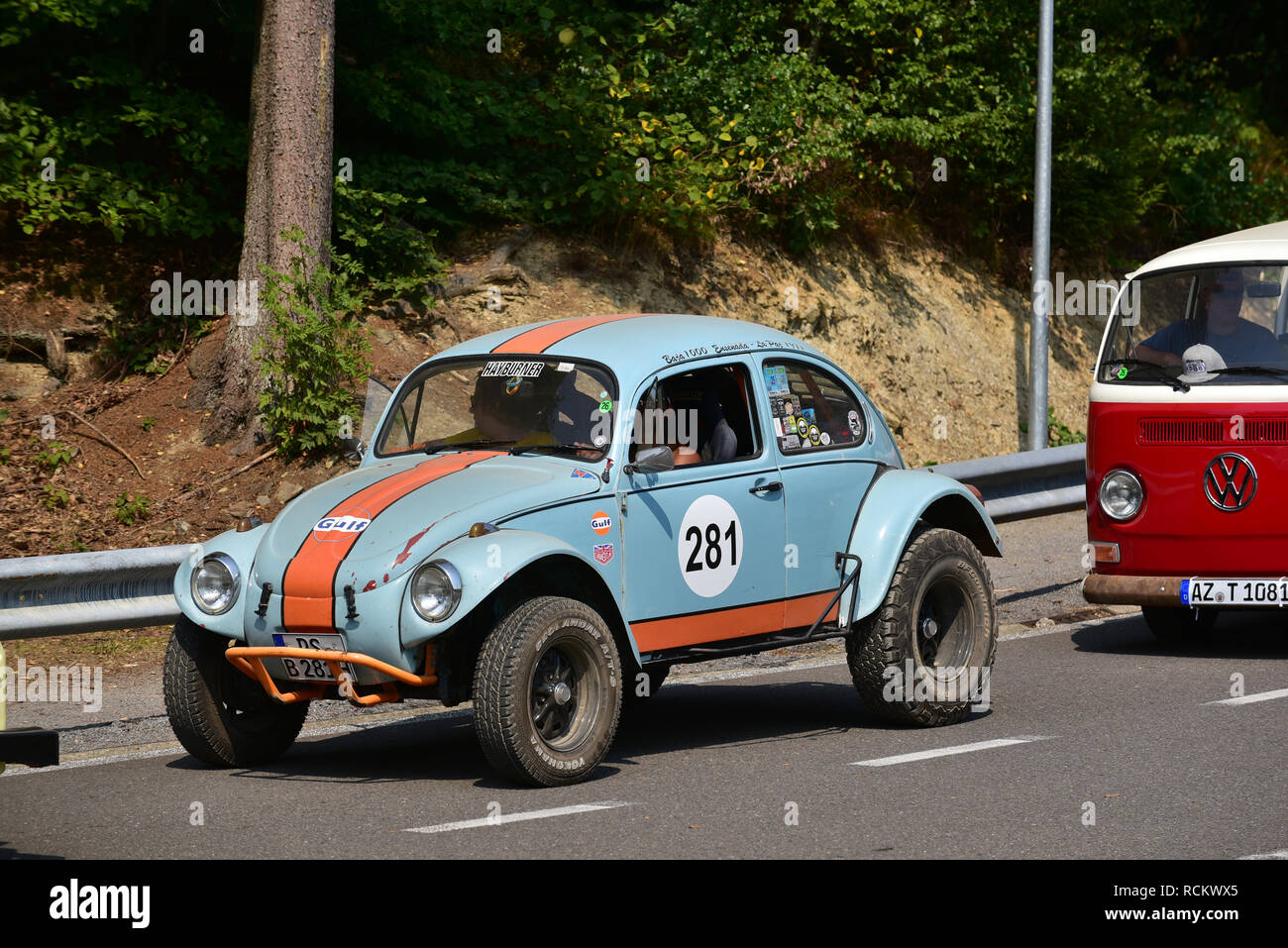 On their way to Le bug show, Circuit de Spa, Francorchamps, Belgium ...