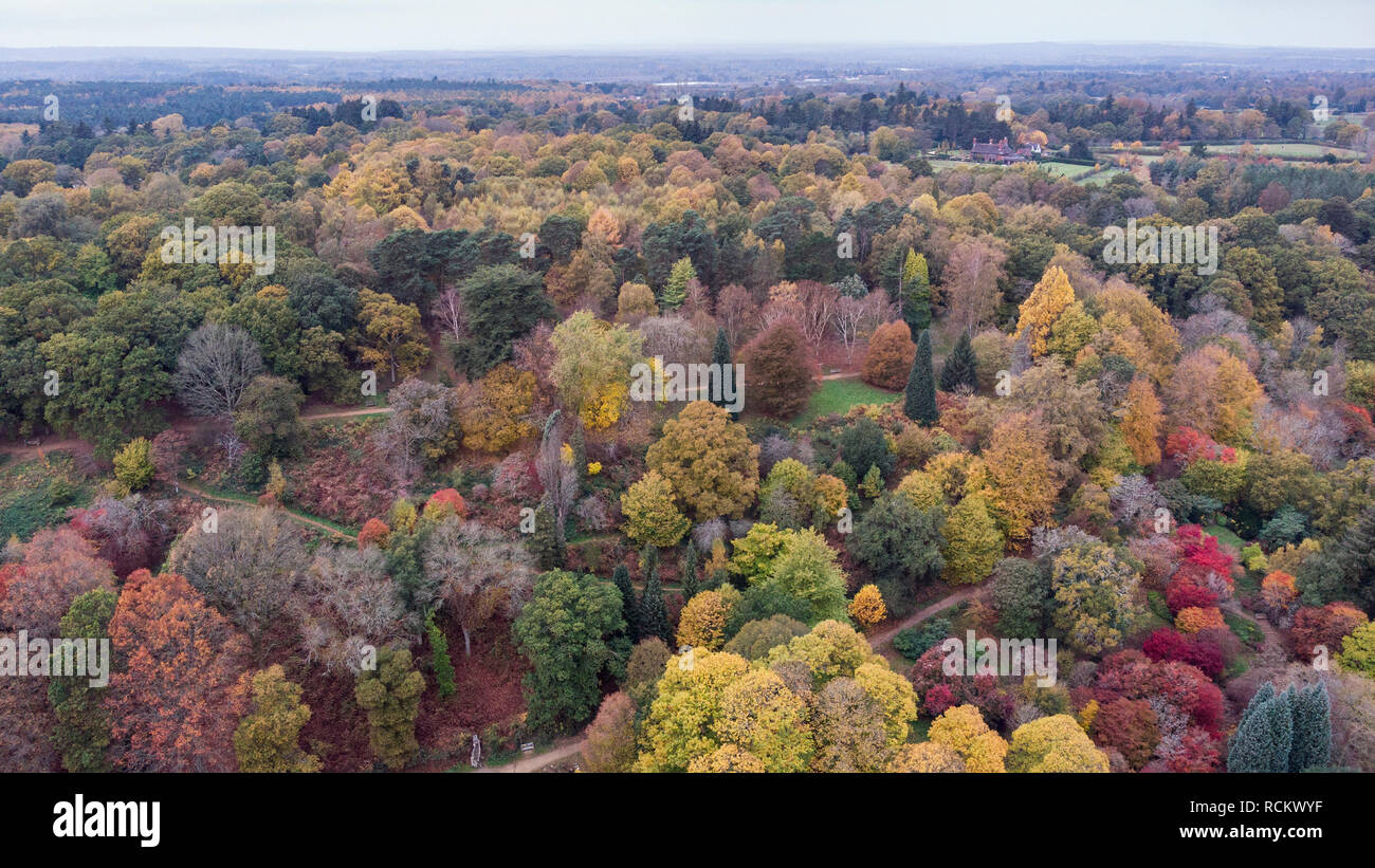 Beautiful aerial drone landscape image of stunning colorful vibrant ...