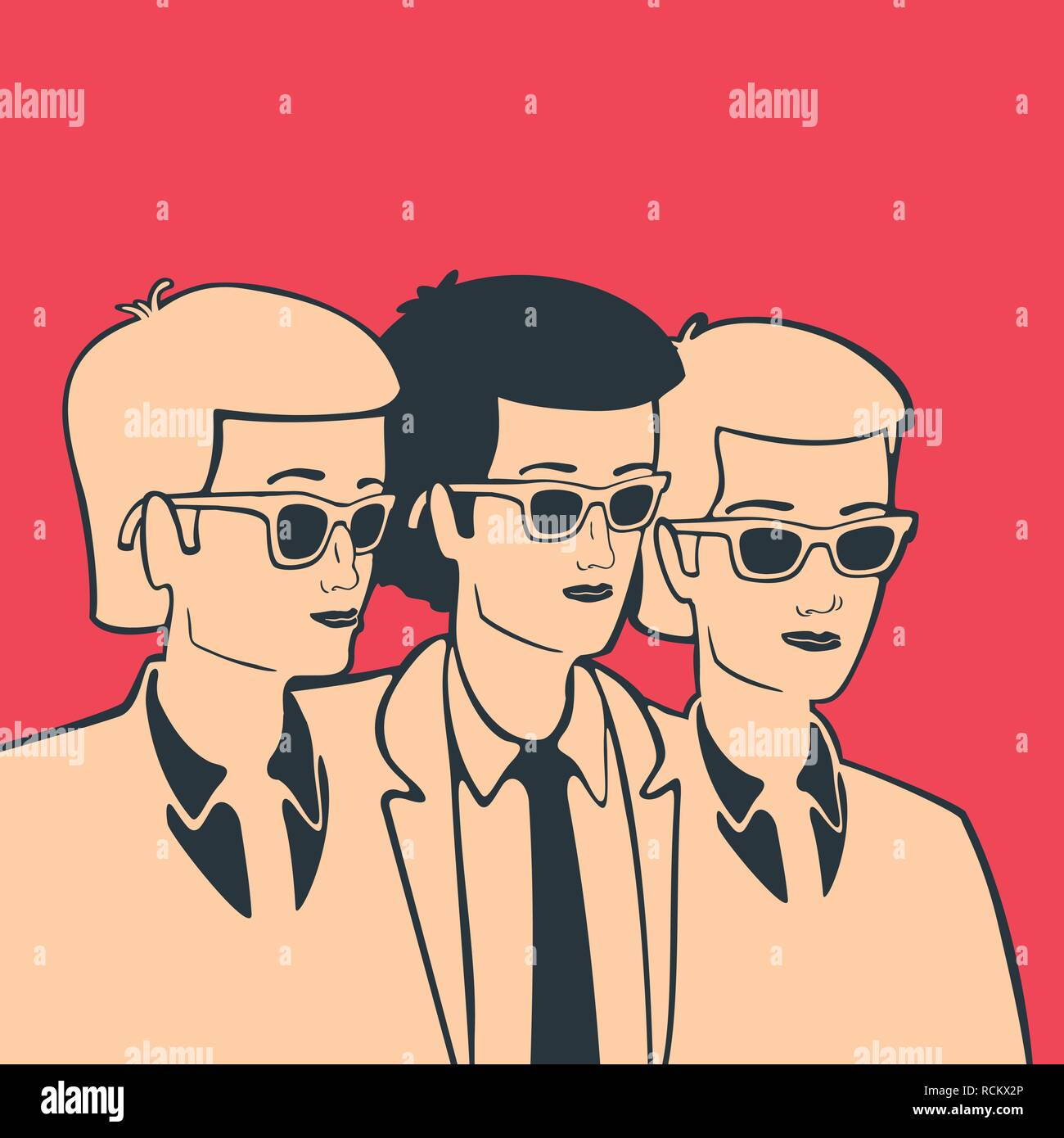 One with glasses Stock Vector Images - Alamy