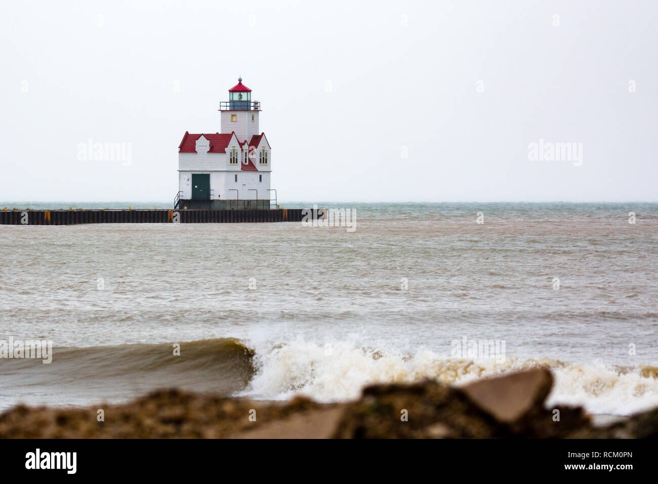 Kewaunee lighthouse hi-res stock photography and images - Alamy