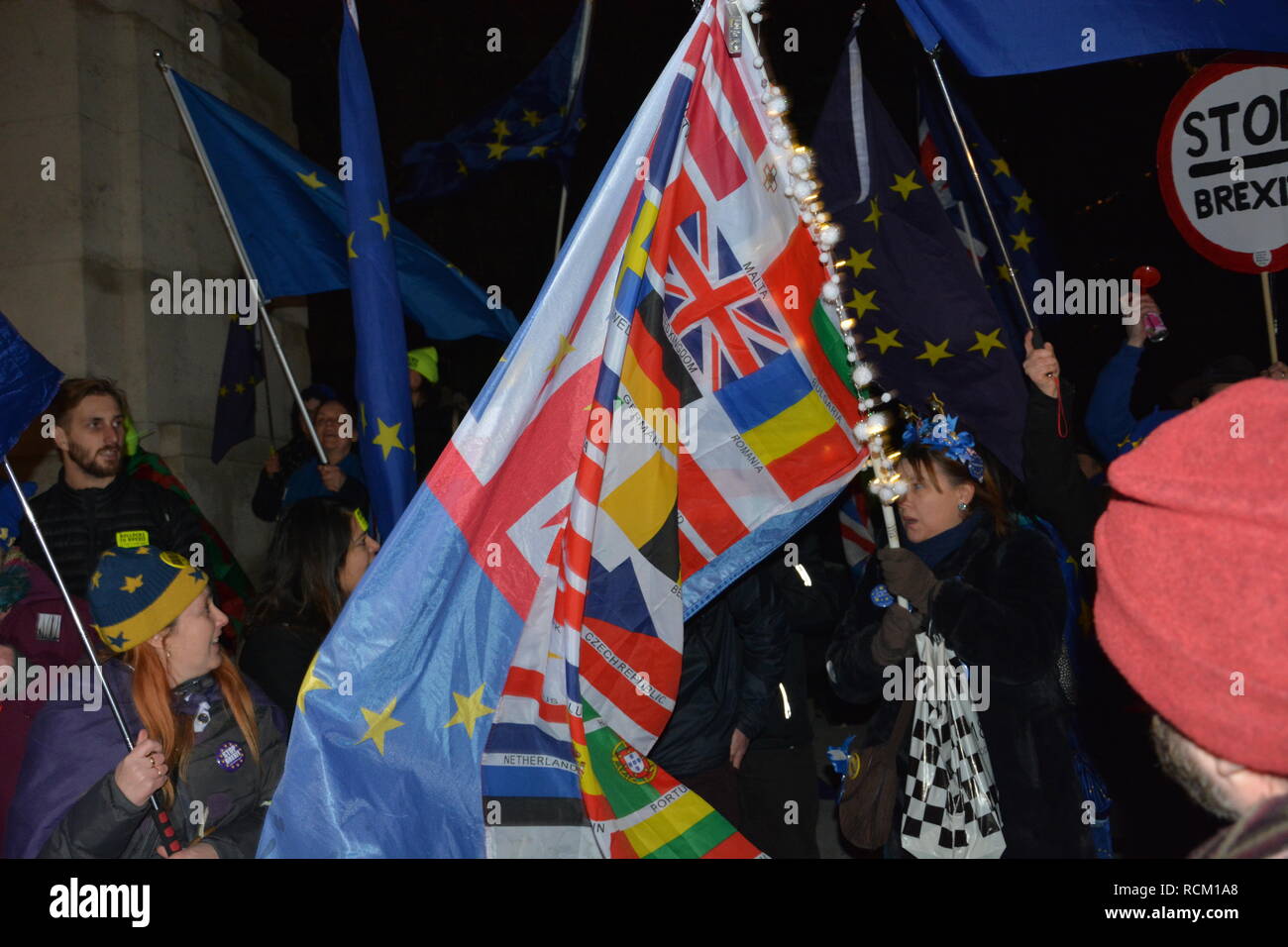 Brexit result celebrations hi-res stock photography and images - Alamy