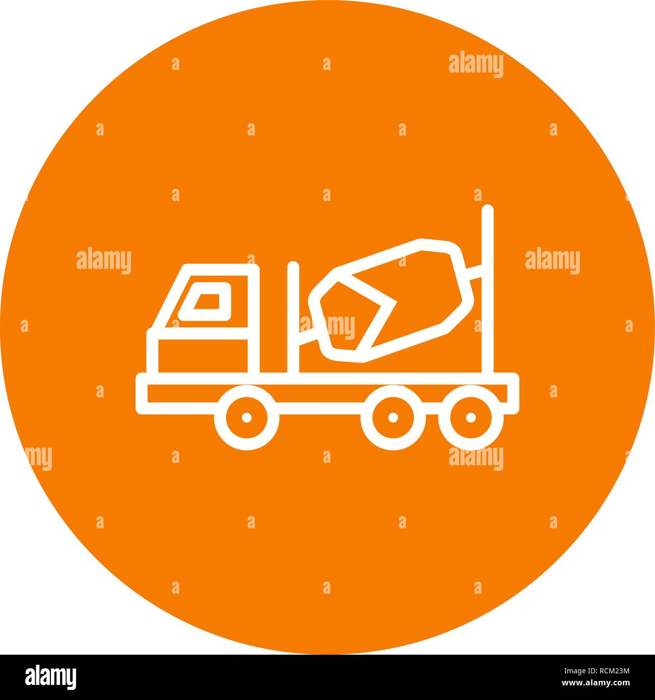 Vector Concrete Mixer Icon Stock Vector Image & Art - Alamy
