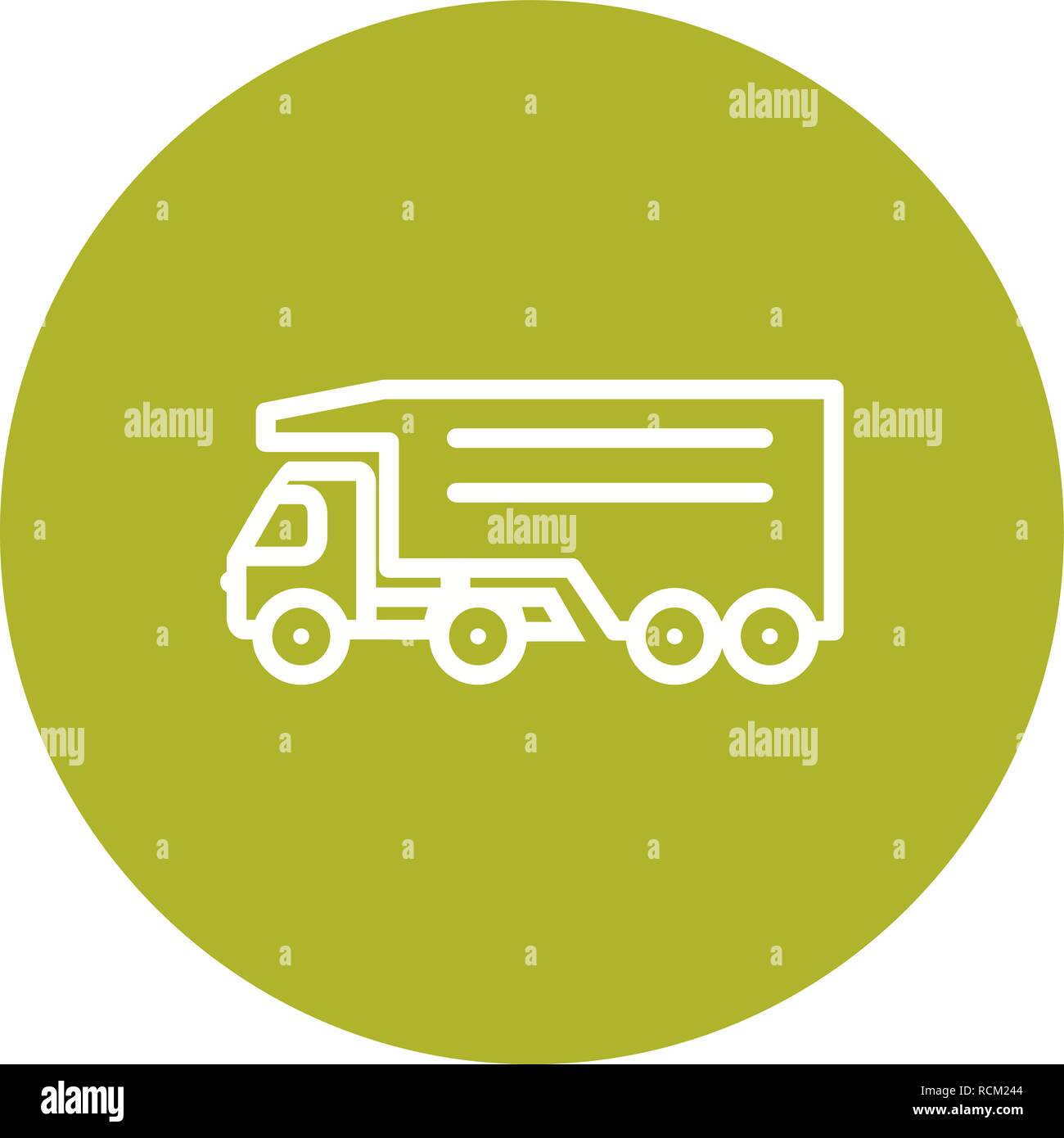 Vector Tipper Truck Icon Stock Vector Image & Art - Alamy