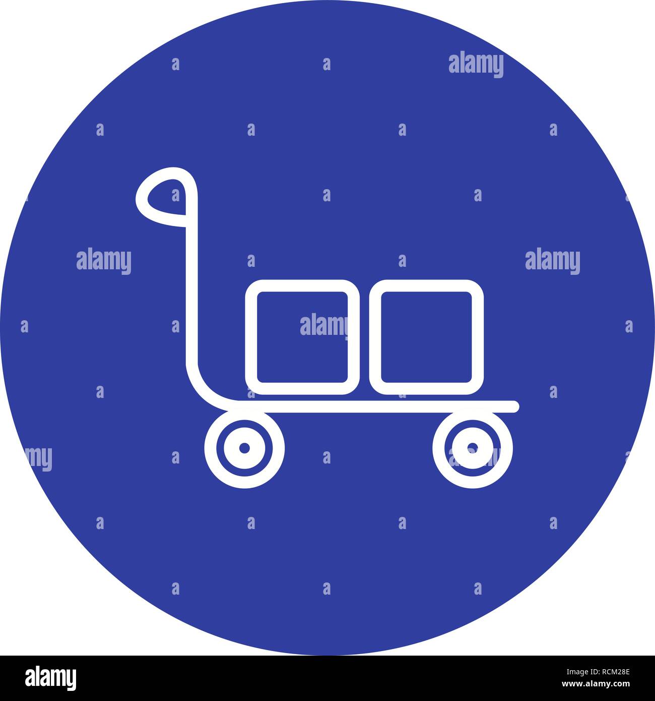 Vector Trolley Icon Stock Vector Image & Art - Alamy