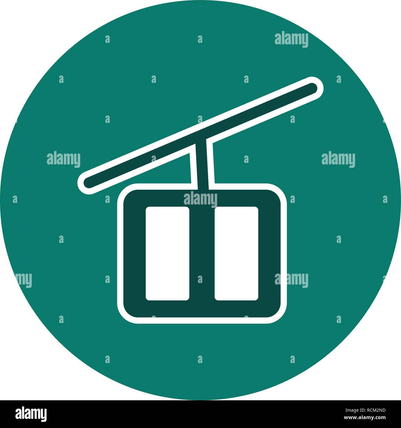Vector Chair lift Icon Stock Vector Image & Art - Alamy