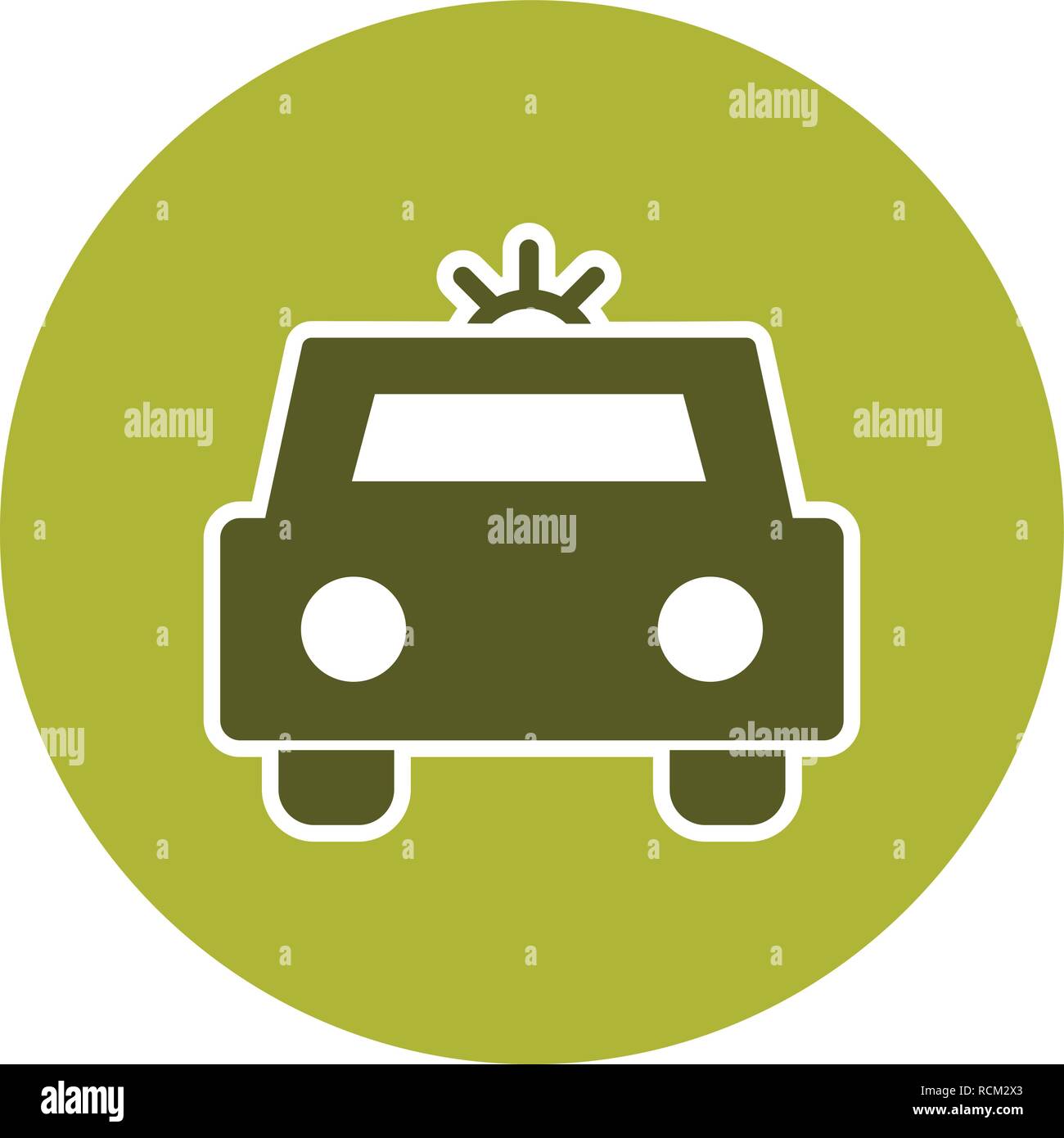 Vector Police Car Icon Stock Vector Image & Art - Alamy