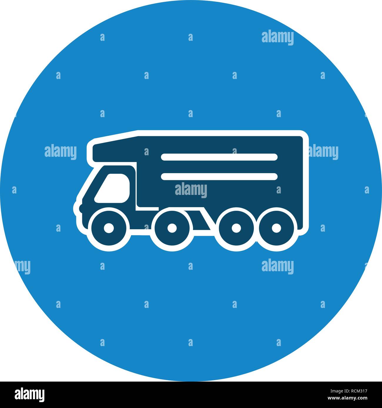 Vector Tipper Truck Icon Stock Vector Image & Art - Alamy