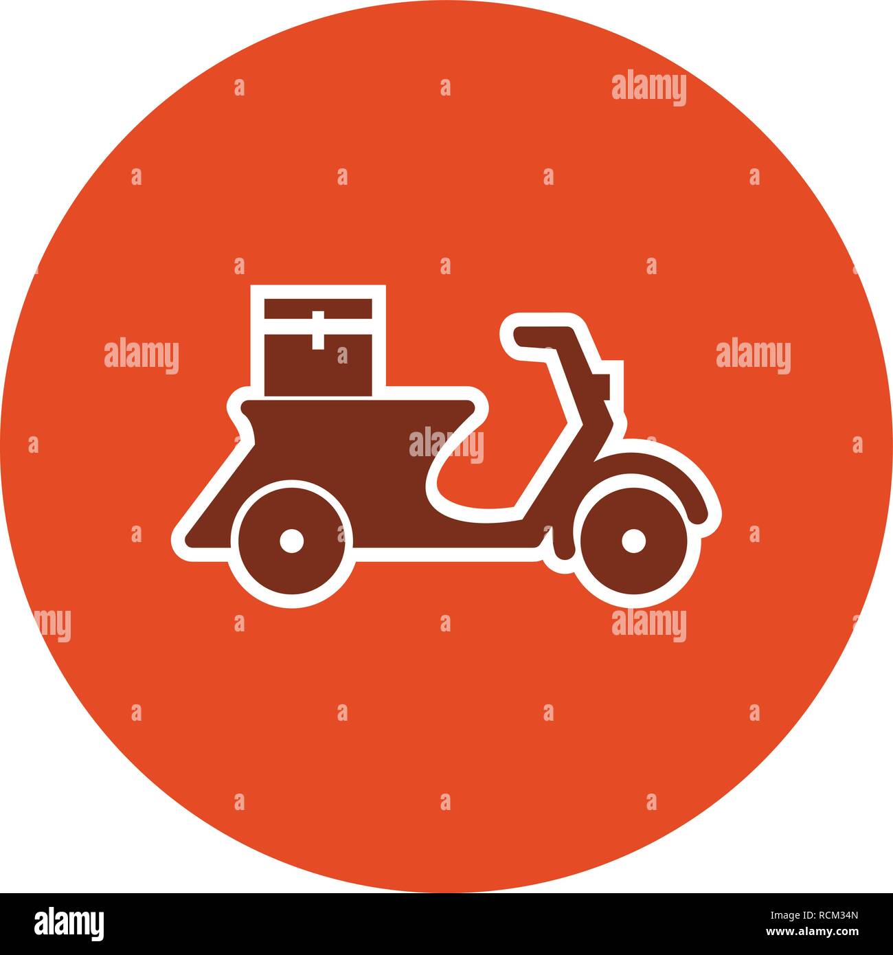 Vector Delivery Motorbike Icon Stock Vector Image & Art - Alamy
