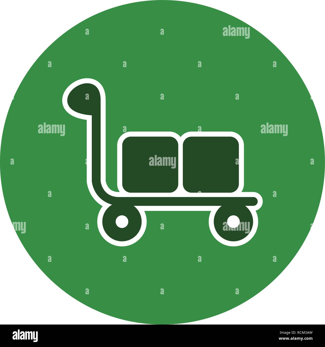 Vector Trolley Icon Stock Vector Image & Art - Alamy