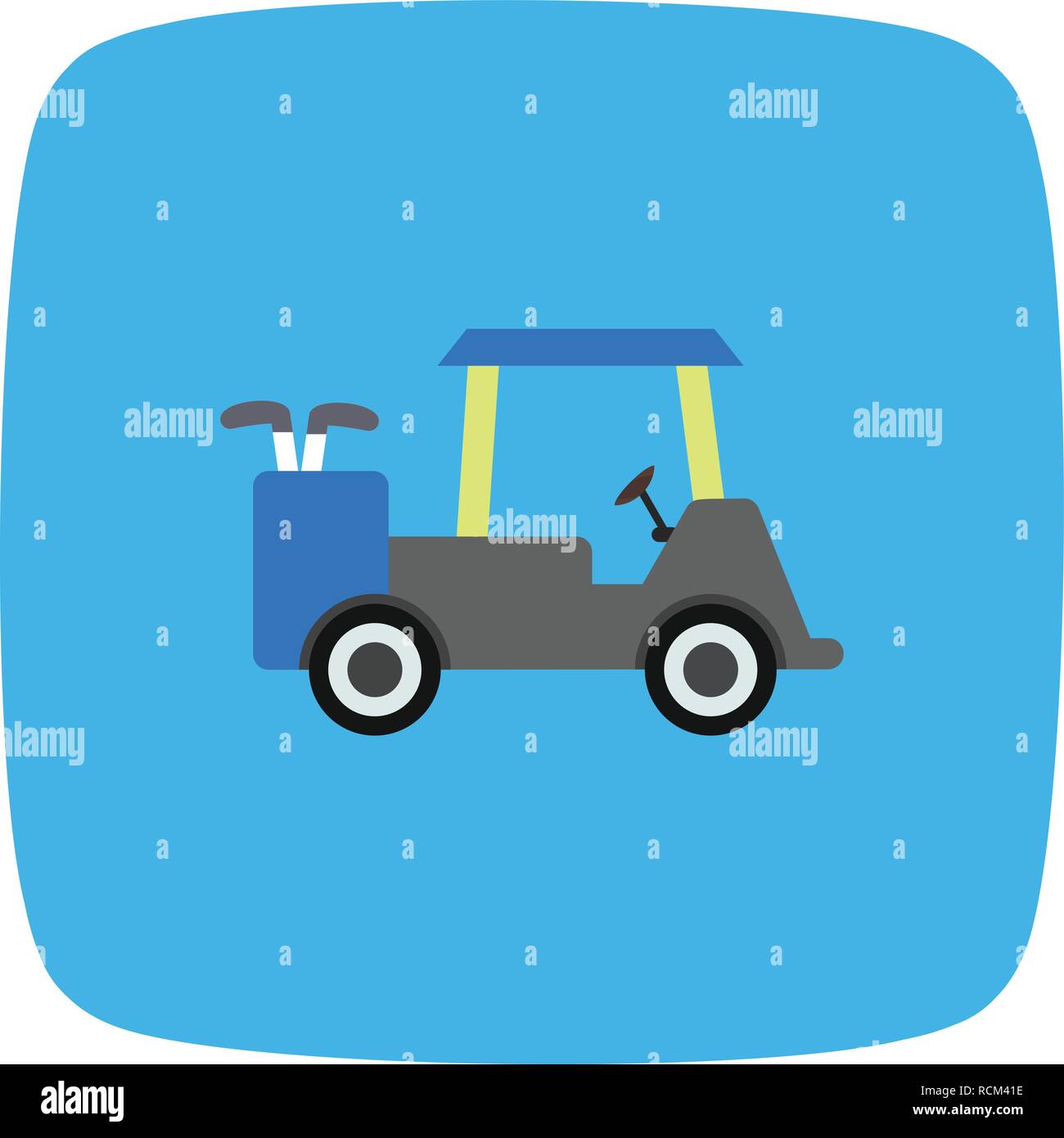 Vector Golf Cart Icon Stock Vector Image & Art - Alamy