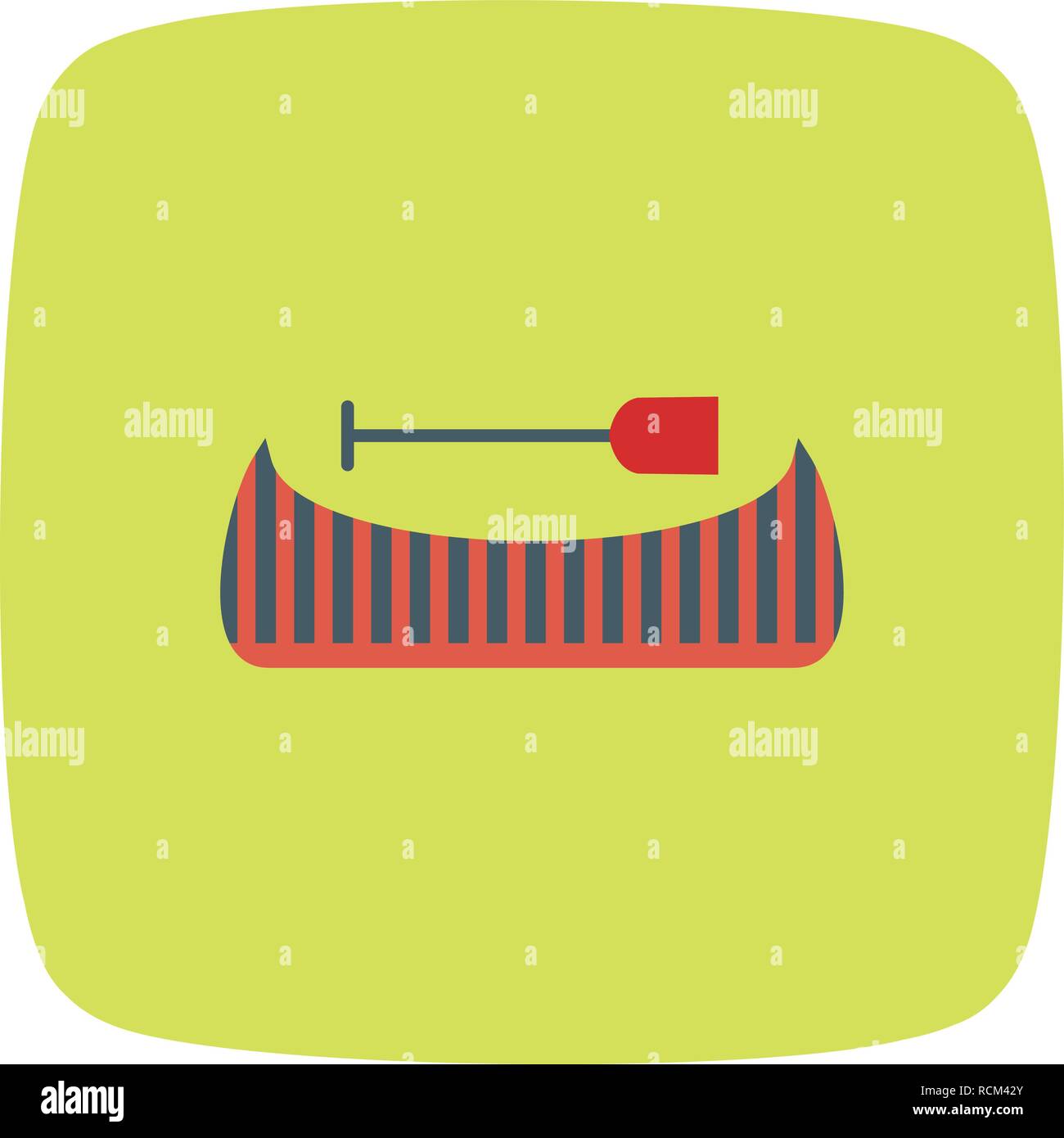 Vector Canoe Icon Stock Vector Image & Art - Alamy