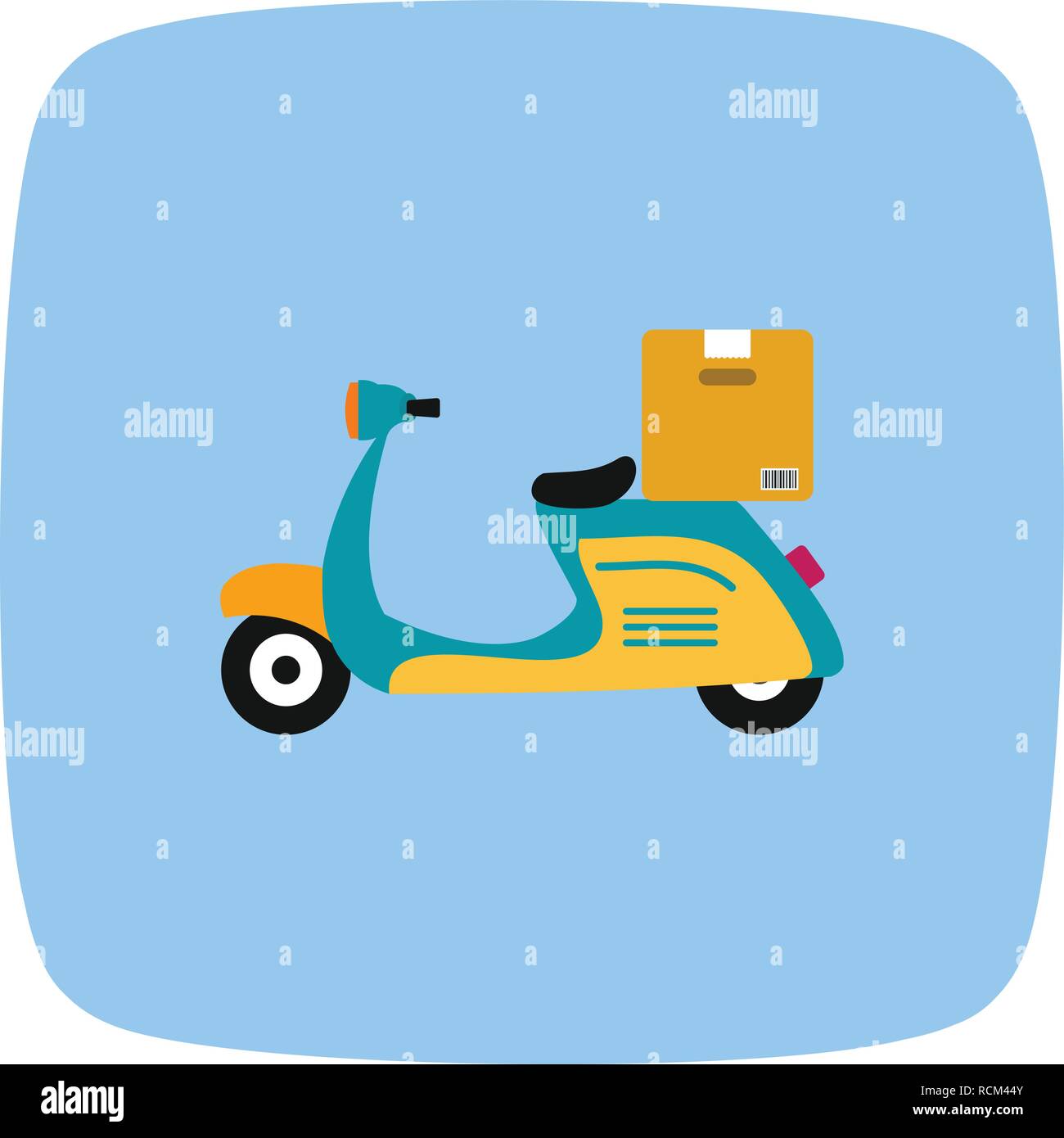 Vector Delivery Motorbike Icon Stock Vector Image & Art - Alamy