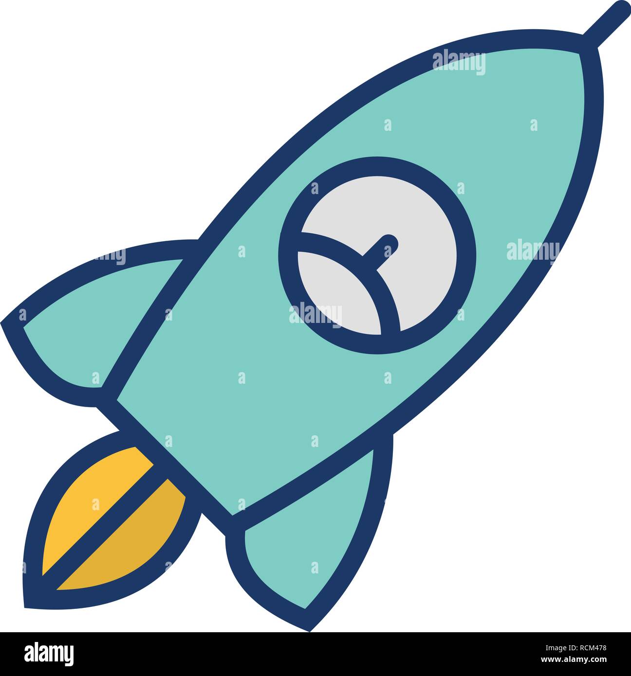 Vector Rocket Icon Stock Vector Image And Art Alamy