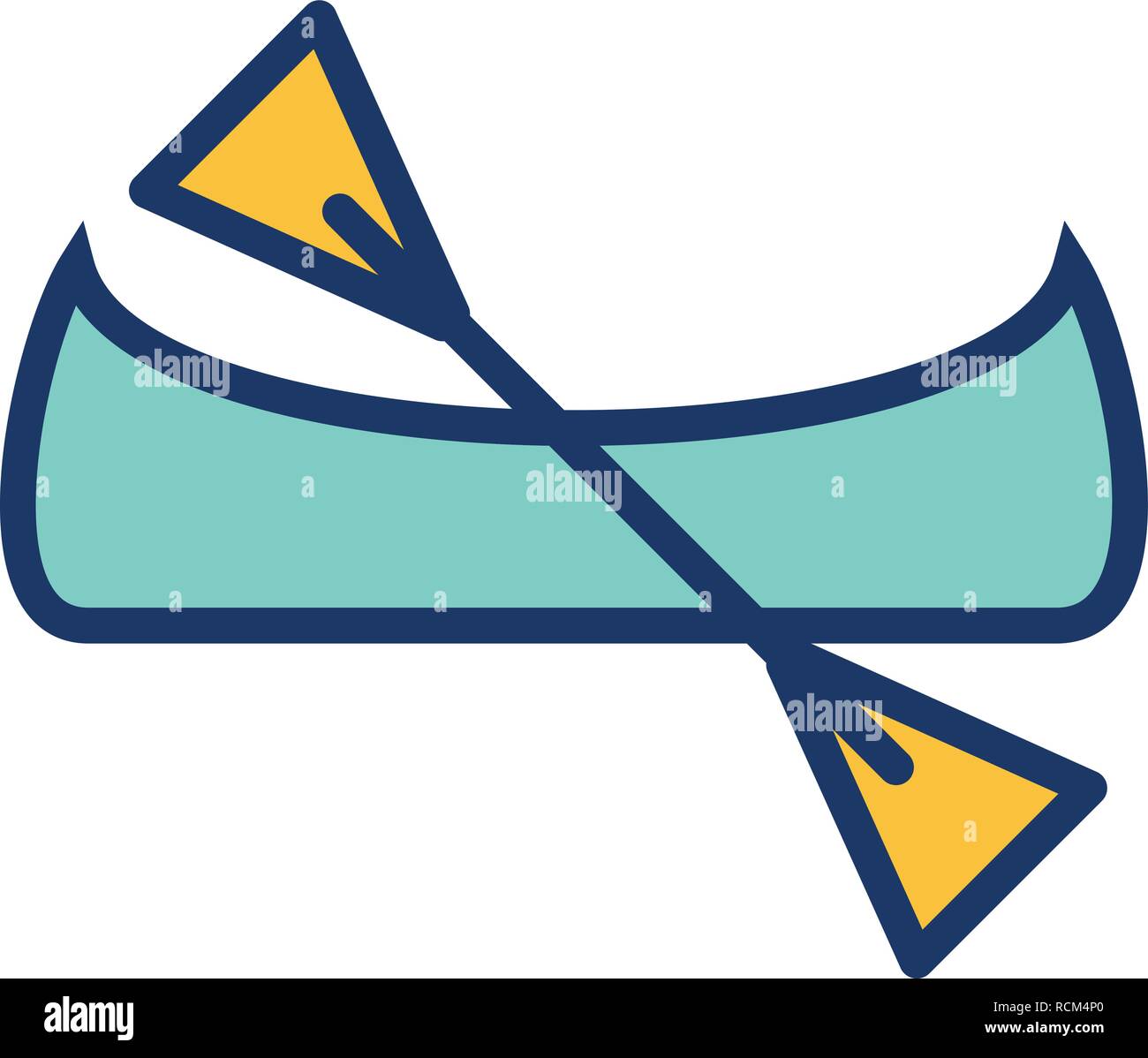 Vector Canoe Icon Stock Vector Image & Art - Alamy