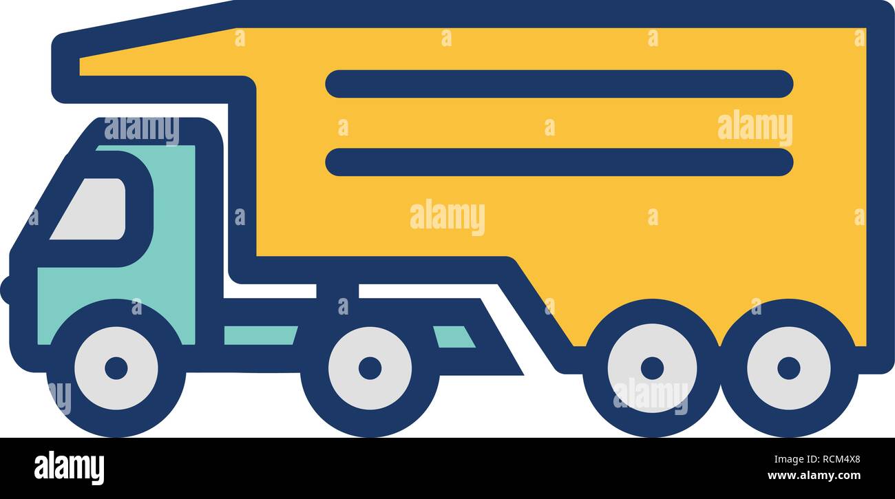 Vector Tipper Truck Icon Stock Vector Image & Art - Alamy