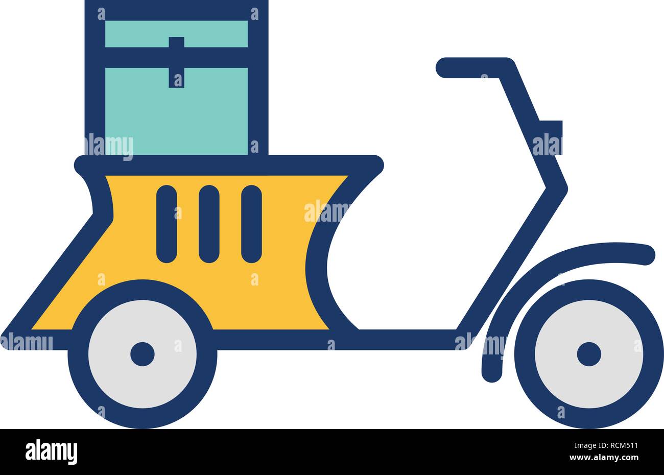 Vector Delivery Motorbike Icon Stock Vector Image & Art - Alamy