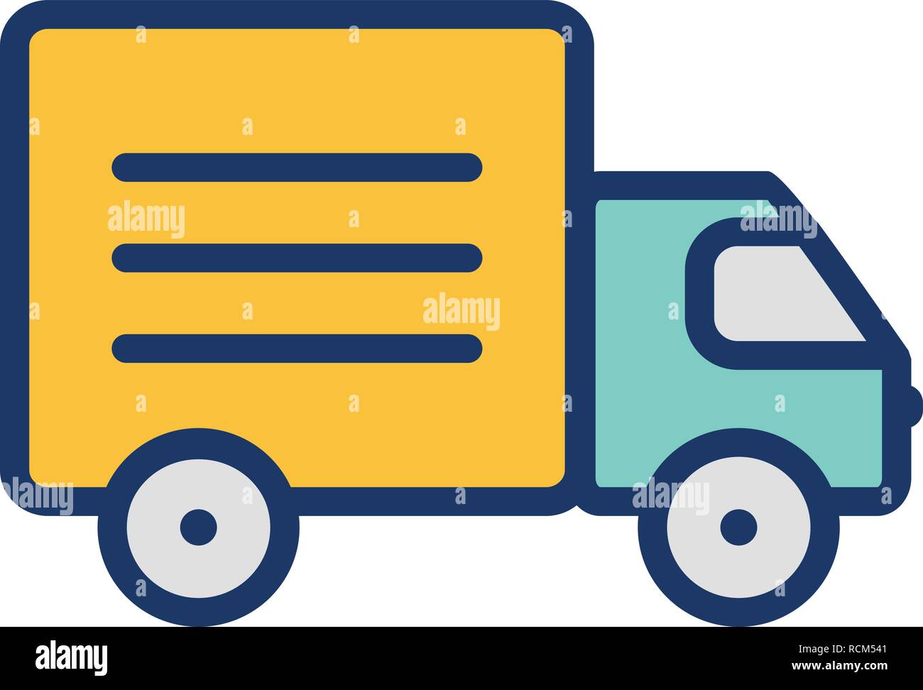 Transport truck 3 Stock Vector Images - Alamy