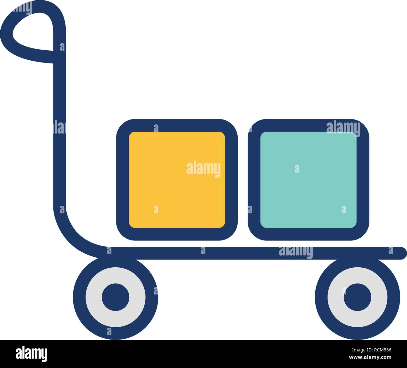 Vector Trolley Icon Stock Vector Image & Art - Alamy