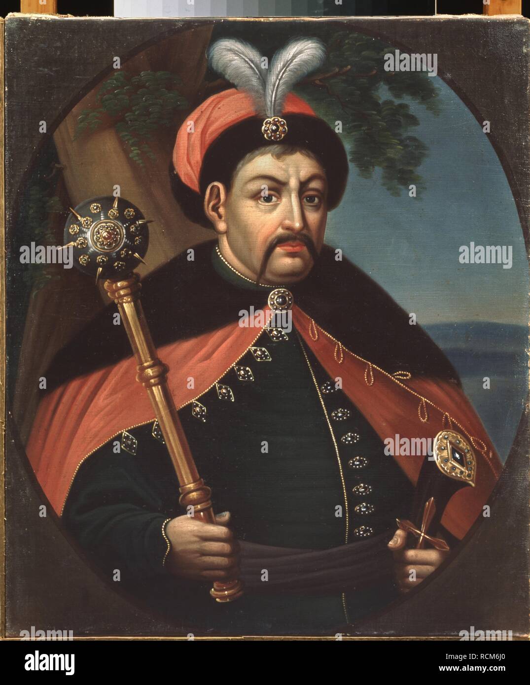 Portrait of the Cossack Hetman of Ukraine Bohdan Khmelnytsky (1595-1657 ...