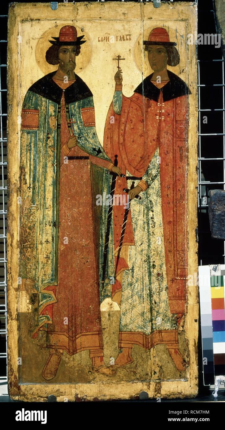Saints Boris and Gleb. Museum: State Tretyakov Gallery, Moscow. Author ...