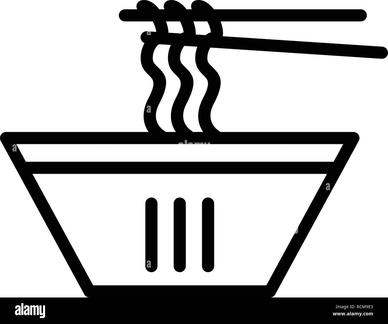 Vector Noodles Icon Stock Vector Image & Art - Alamy