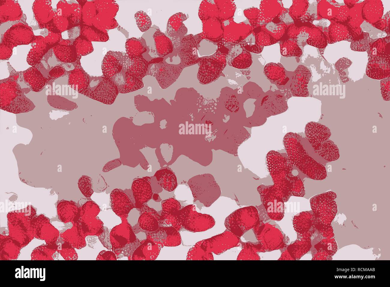 Raspberry background, textures of red fruits illustration Stock Photo ...