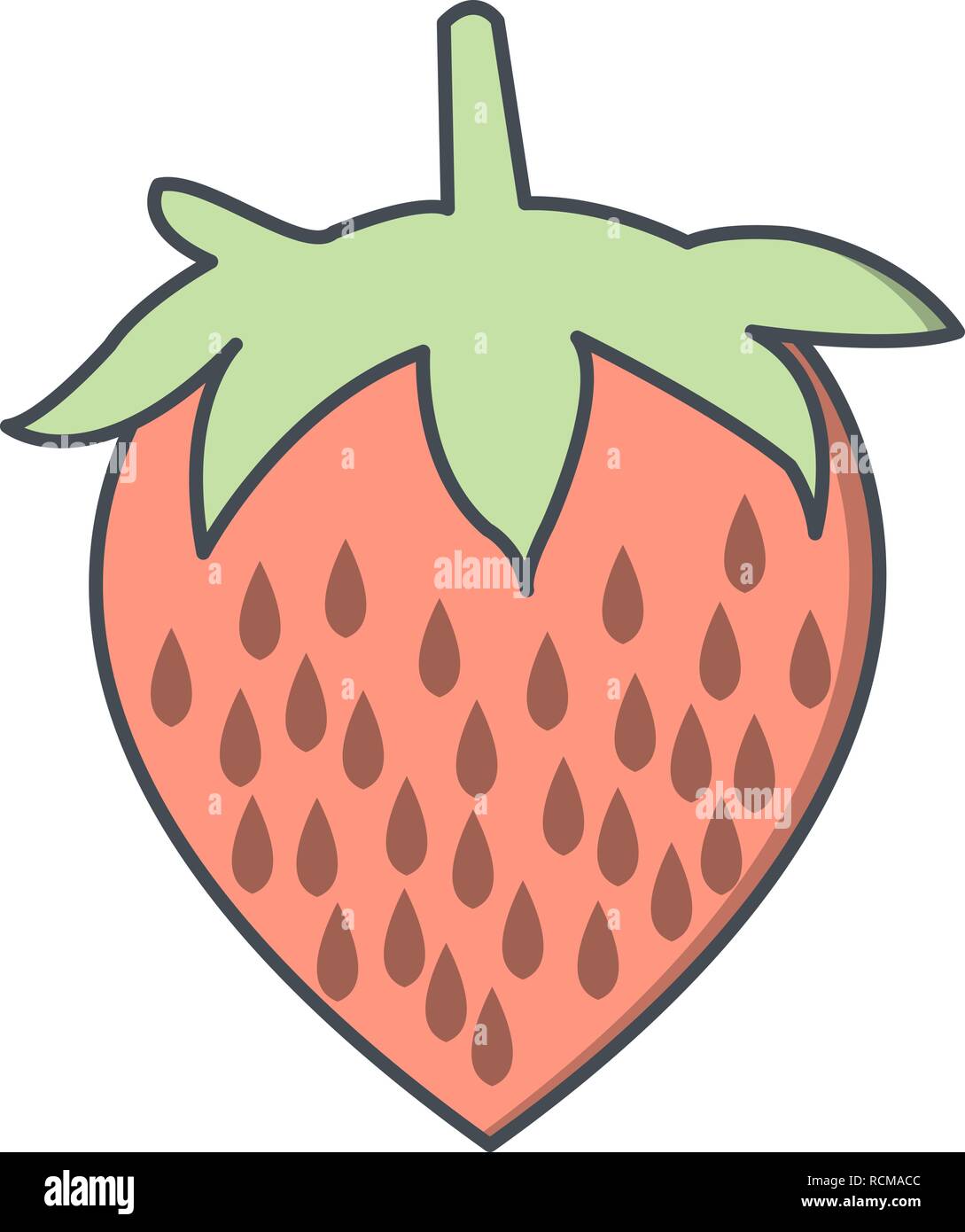 Vector Strawberry Icon Stock Vector Image & Art - Alamy