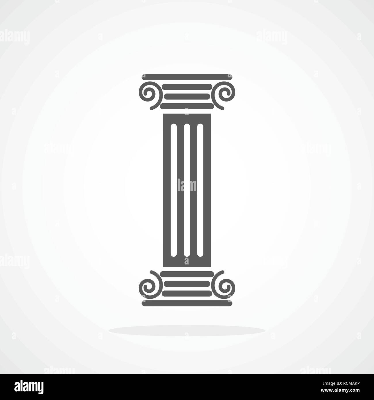 Antique column in greek Stock Vector Images - Alamy