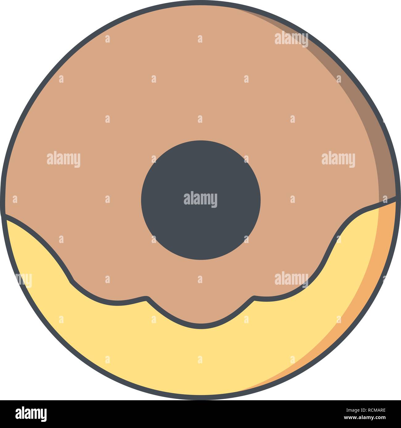 Vector Doughnut Icon Stock Vector Image & Art - Alamy